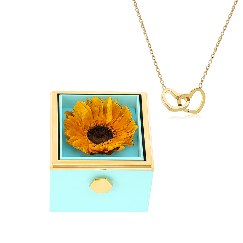 Eternal Sunflower Box - W/ Engraved Necklace – FabuLove