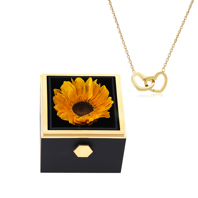 Eternal Sunflower Box - W/ Engraved Necklace – FabuLove