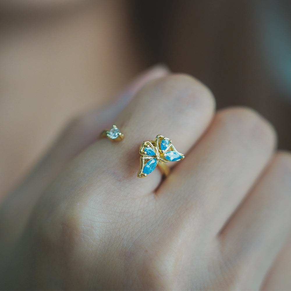 Blue Butterfly Fidget Ring – FabuLove