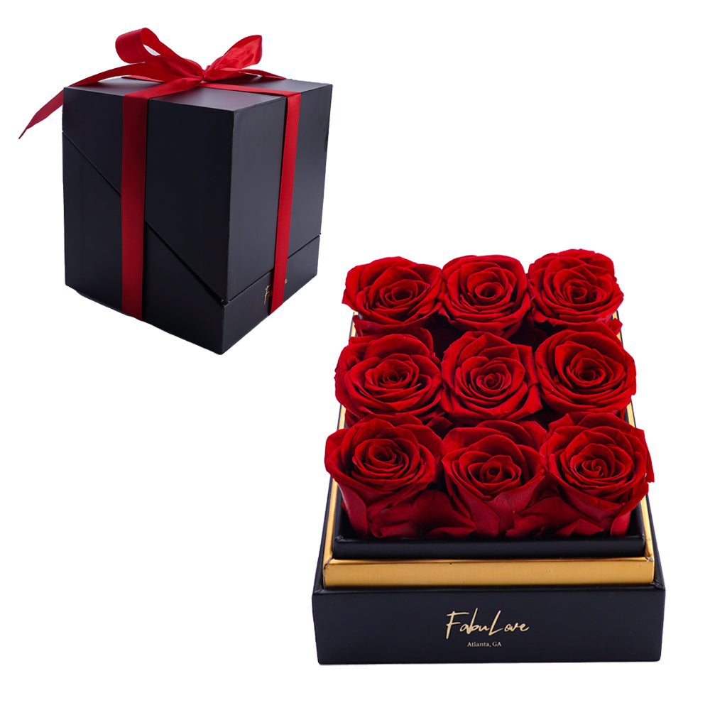Grand Eternal Rose Present Bouquet – FabuLove