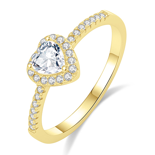 Anillo de Promesa de Corazón Brillante – FabuLove